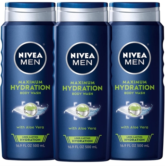 Nivea | Grooming | 3pack Nivea Men Maximum Hydration 3in Body Wash With Aloe Vera | Poshmark